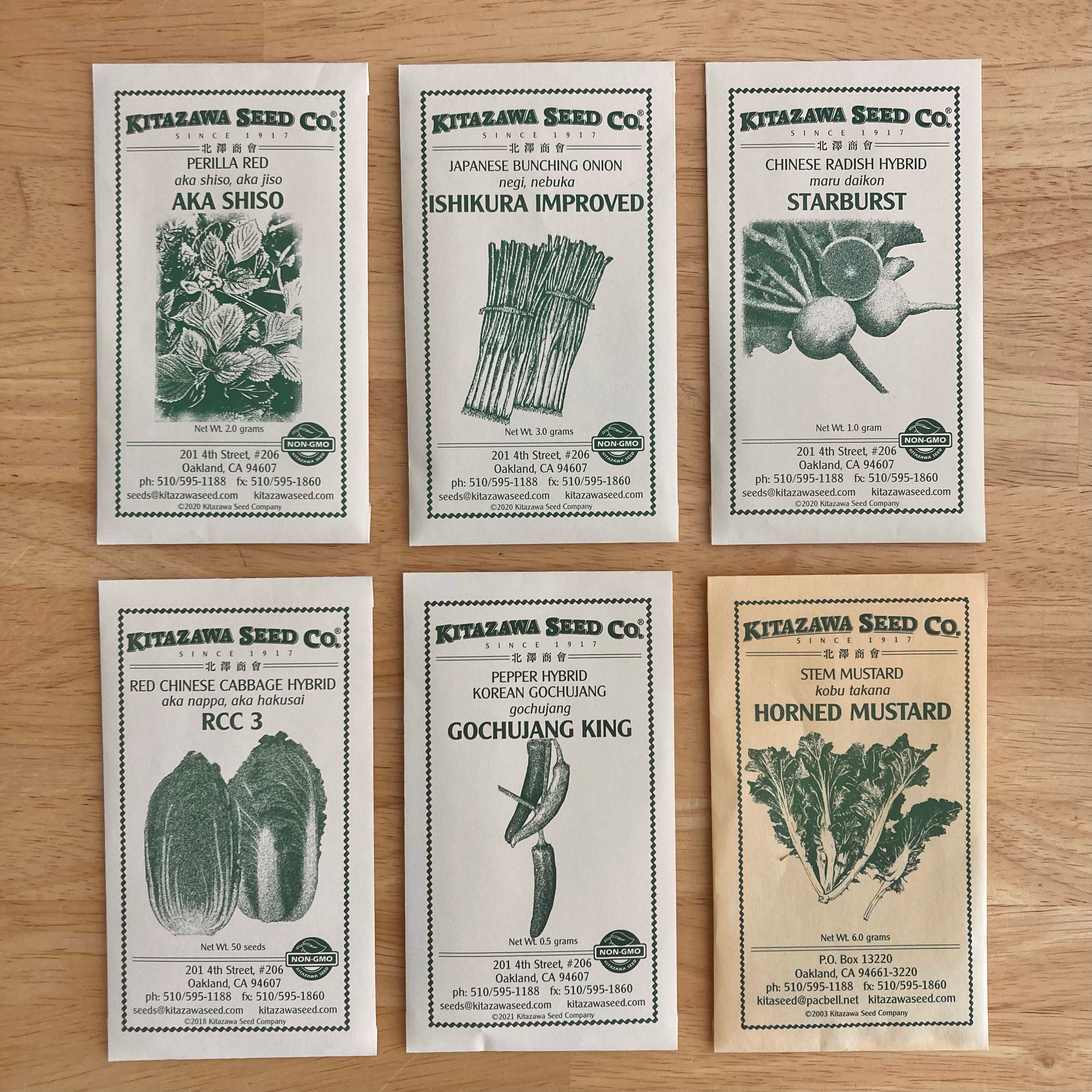 Kitazawa Seeds | Buy Online | Preserved Oakland